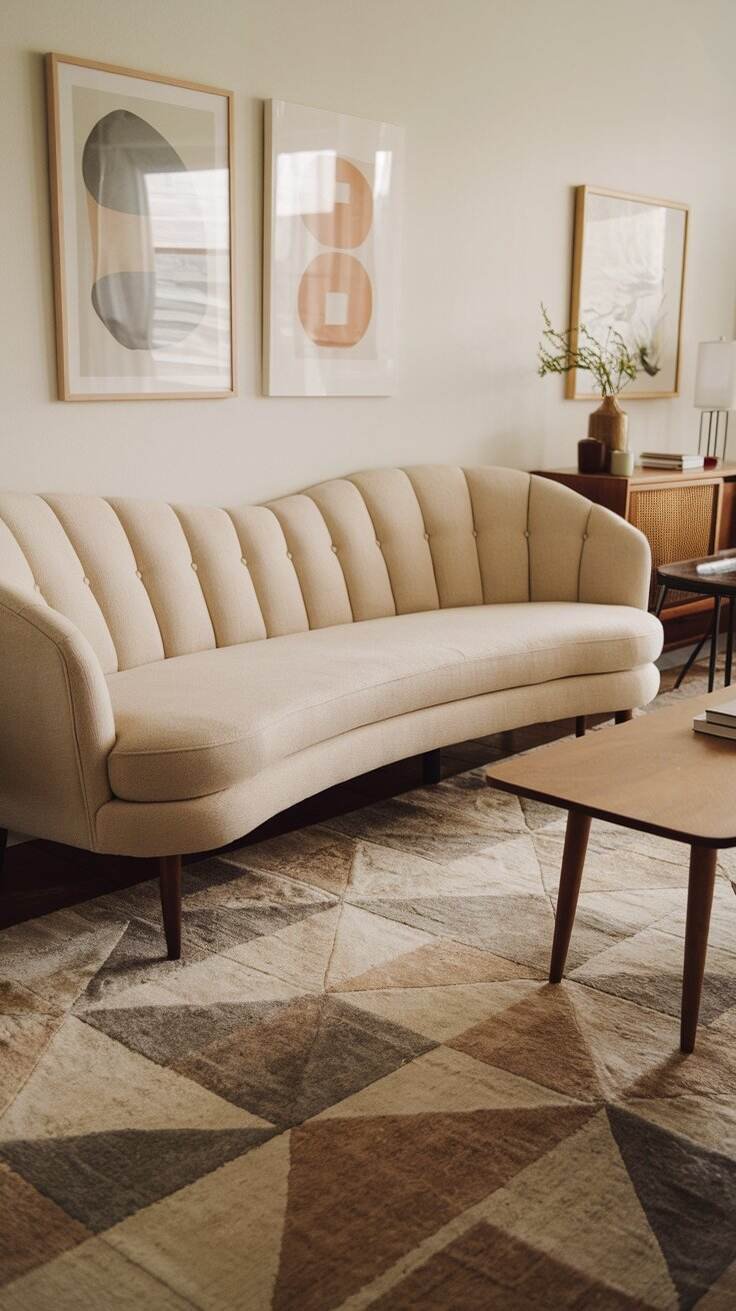 12 Curved Sofa Designs to Make Your Living Room Stand Out