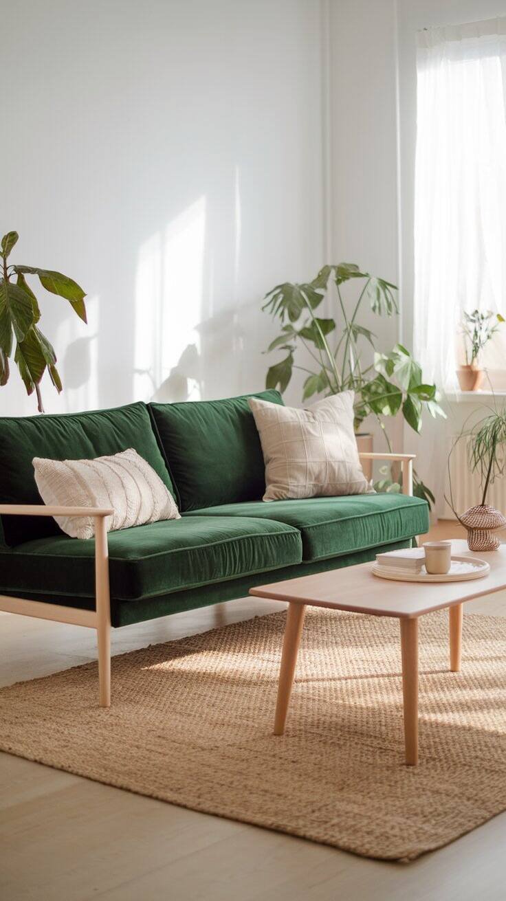 10 Stunning Green Velvet Sofa Designs to Add Luxury to Your Home