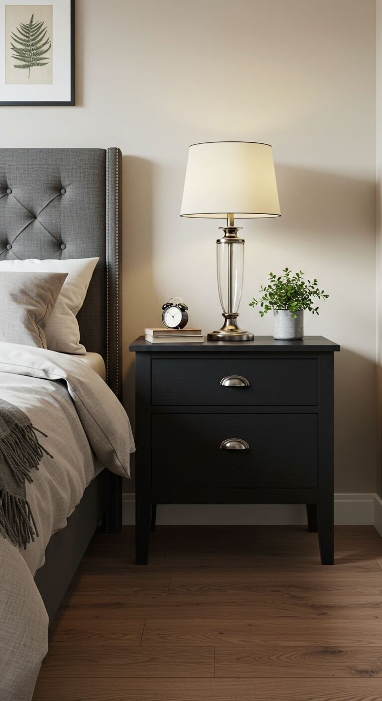 11 Black Nightstand Ideas for a Bold and Elegant Touch